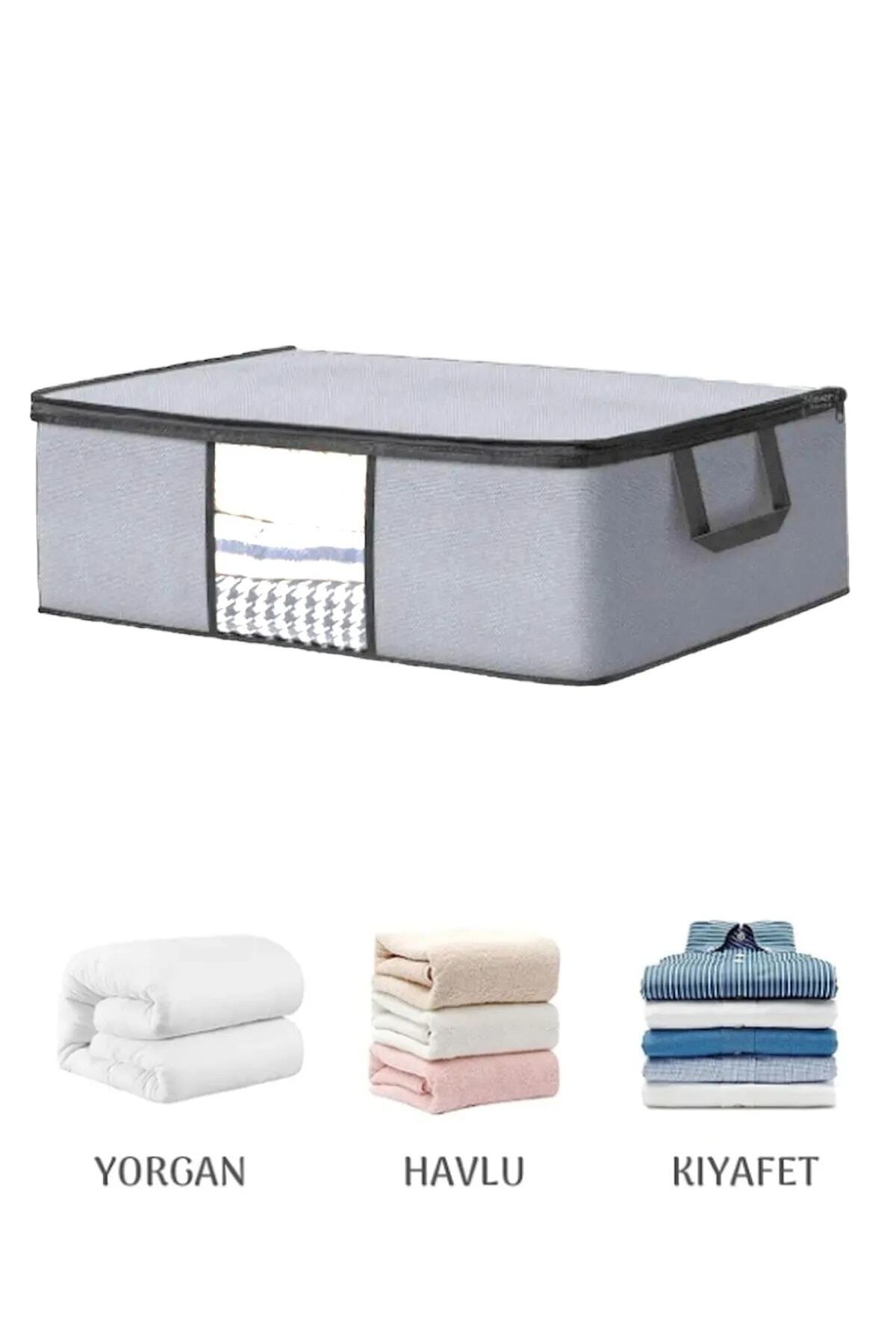 Meleni Home 2'li Büyük Boy Baza Altı Hurç - Pencereli Yastık Kıyafet ...