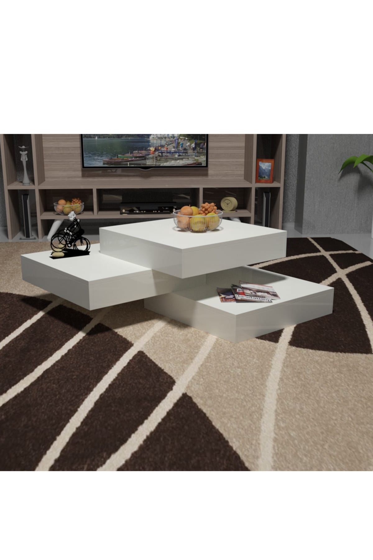 Givayo Mobilya Swm84 Orta Sehpa Beyaz - Fiyatı, Yorumları