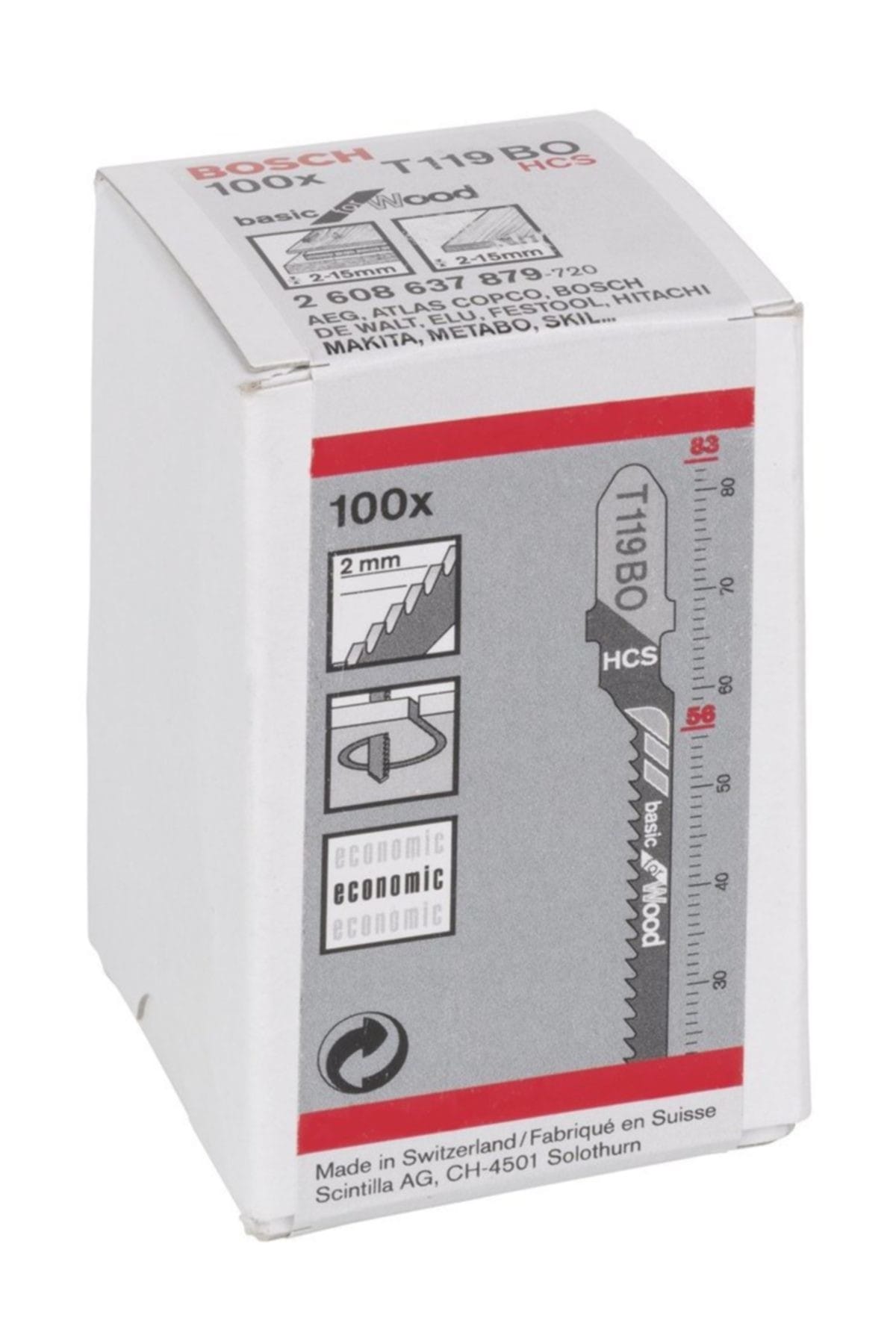 Bosch T 119 Bo Basic For Wood 100'Lü Fiyatı, Yorumları - Trendyol
