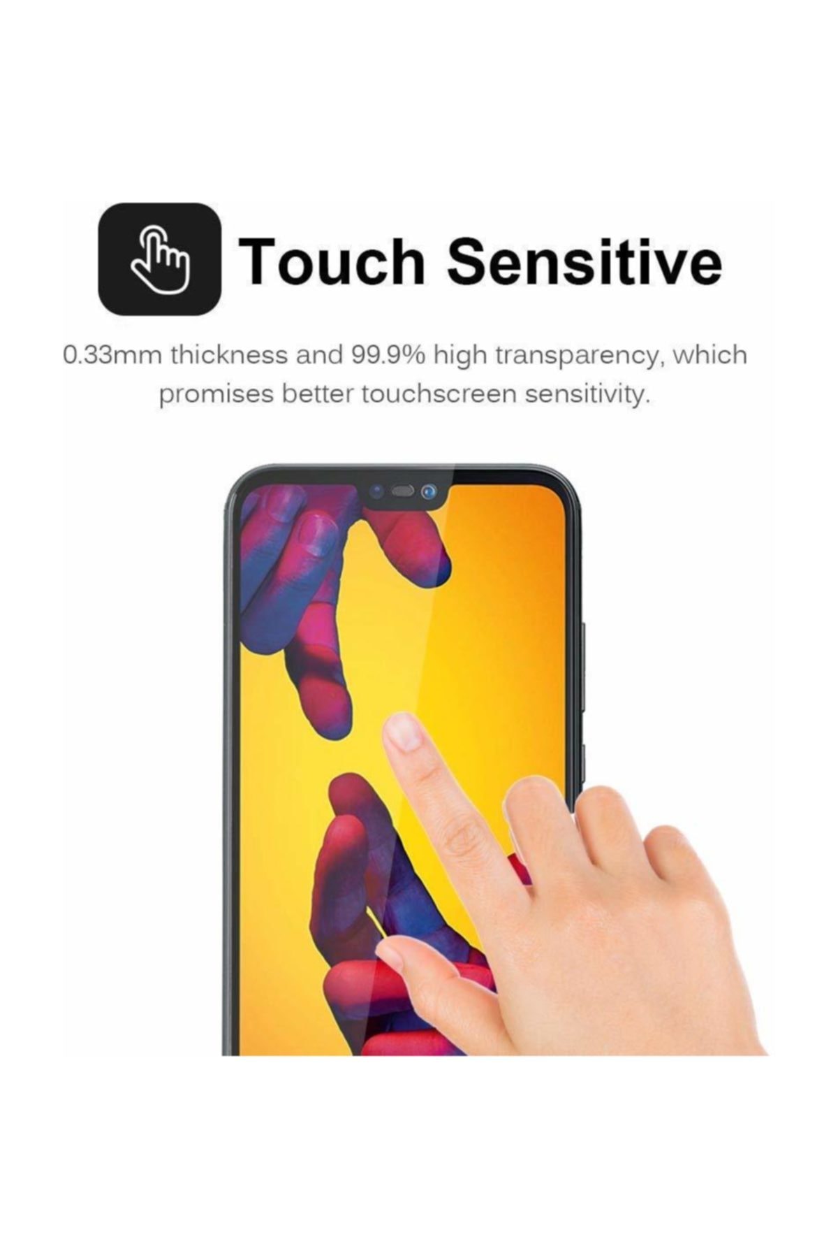 Microsonic Huawei P20 Lite Privacy 5d Gizlilik Filtreli Cam Ekran ...