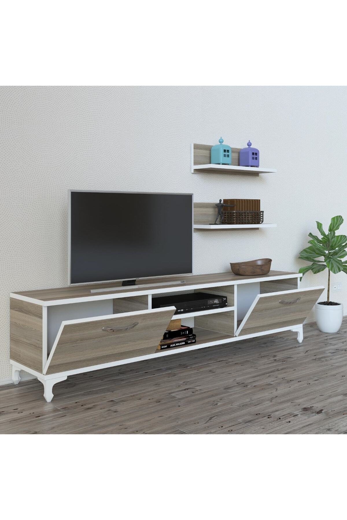 Kenzlife televizyon sehpası berlin 120 crd tv ünitesi raflı Fiyatı ...
