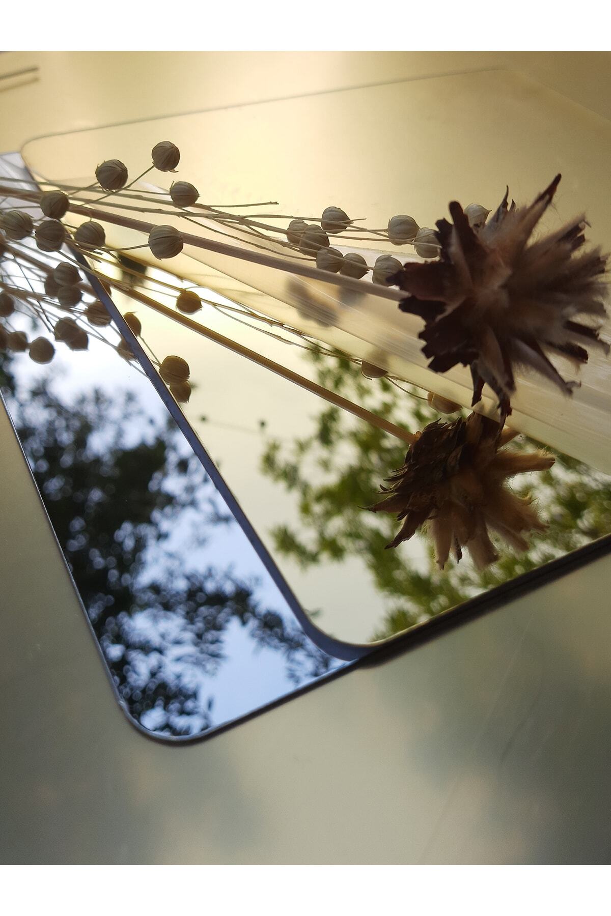 Martagon 2 Adet 30 Cm Kare Kendinden Yapışkanlı Dekoratif Ayna - Pleksi ...