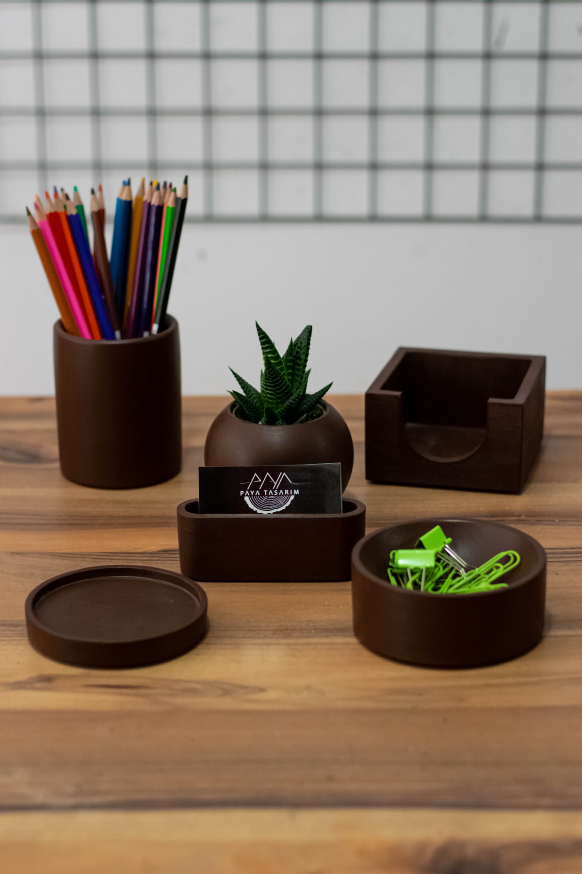 PAYATASARIM Ofis Seti Kalemlik Saksı Bardakaltlık Bloknotluk Ataşlık ...