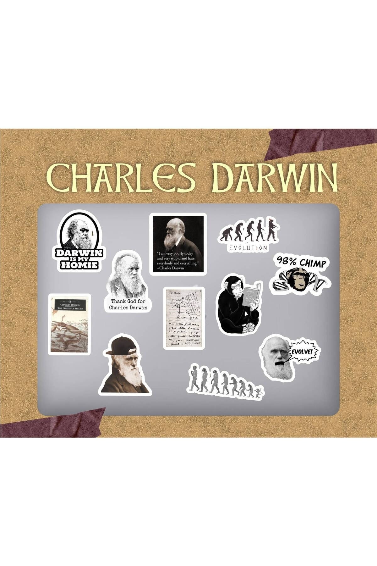 Genel Markalar Charles Darwin Macbook Notebook Tablet Telefon Ajanda ...