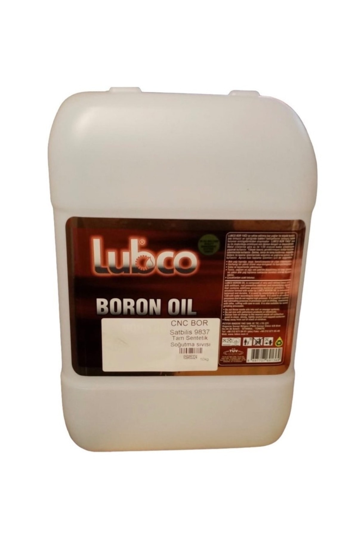 LUBCO Cnc Tam Sentetik Bor Yağı Su Ilavesinde Beyazlamaz Pas Yapmaz ...