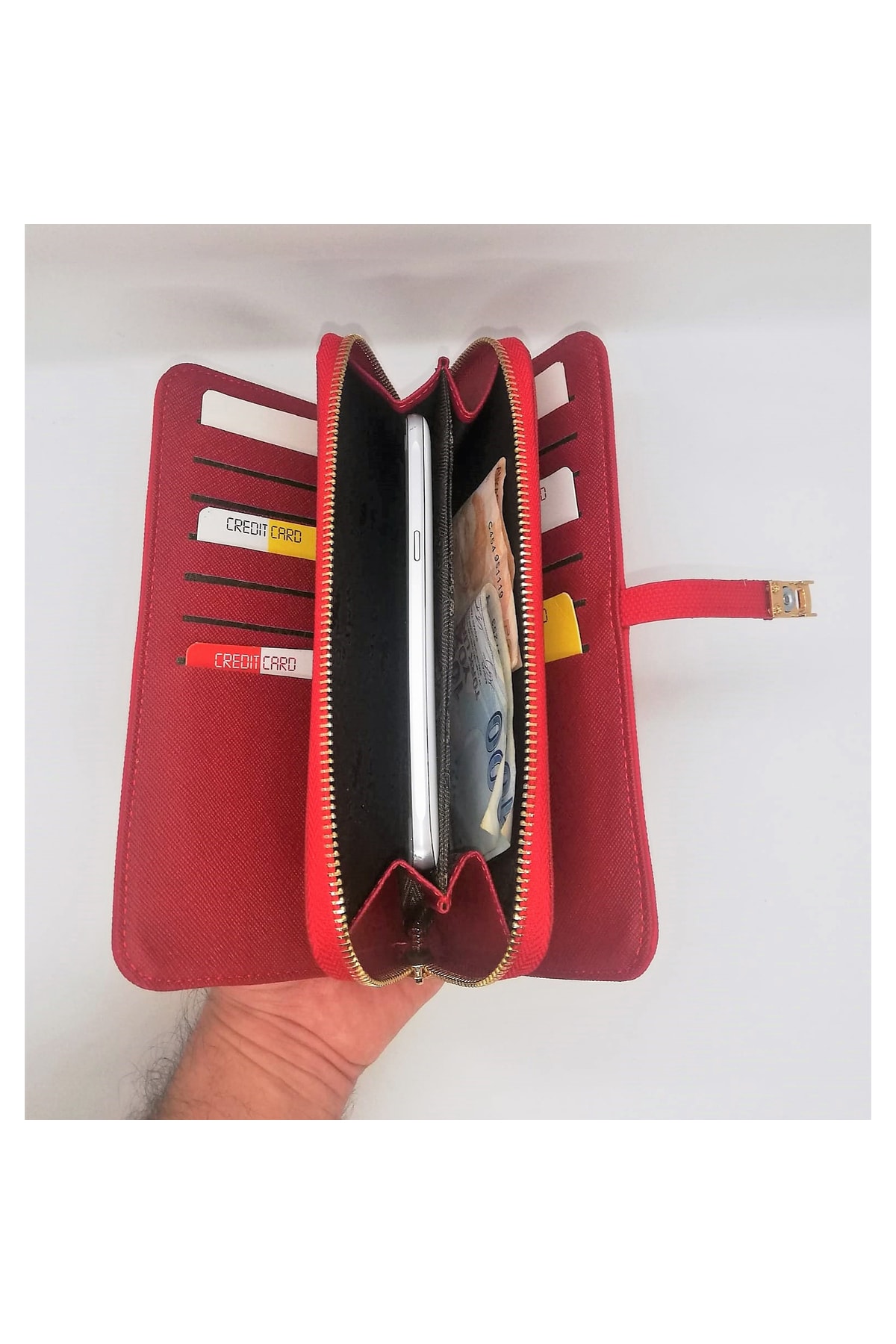 La'Graccia Hmx Polo Kırmızı Mıknatıslı Büyük Boy Kadın El Çanta Fiyatı ...