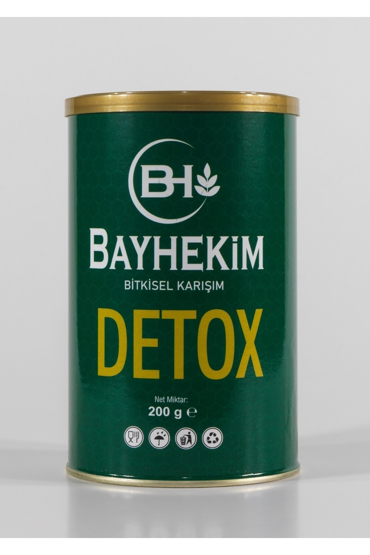 bh bayhekim Detox Süper Bitkisel Baharatlı Karışım 200 Gram Teneke Kutu ...