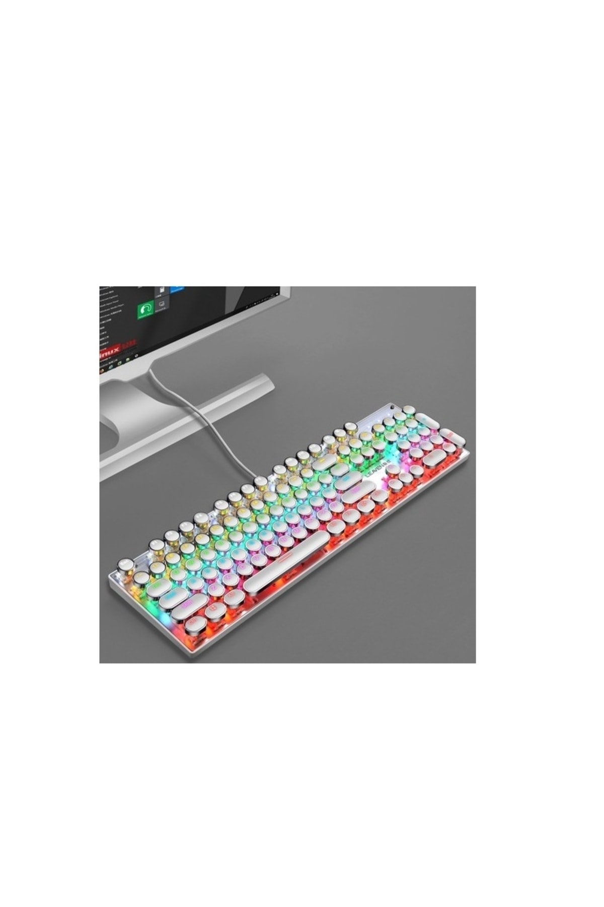 beboncool Leaven K660 Daktilo Tasarım RGB 104 Tuş Gamer Oyuncu PC Mekanik Klavye Fiyatı ...