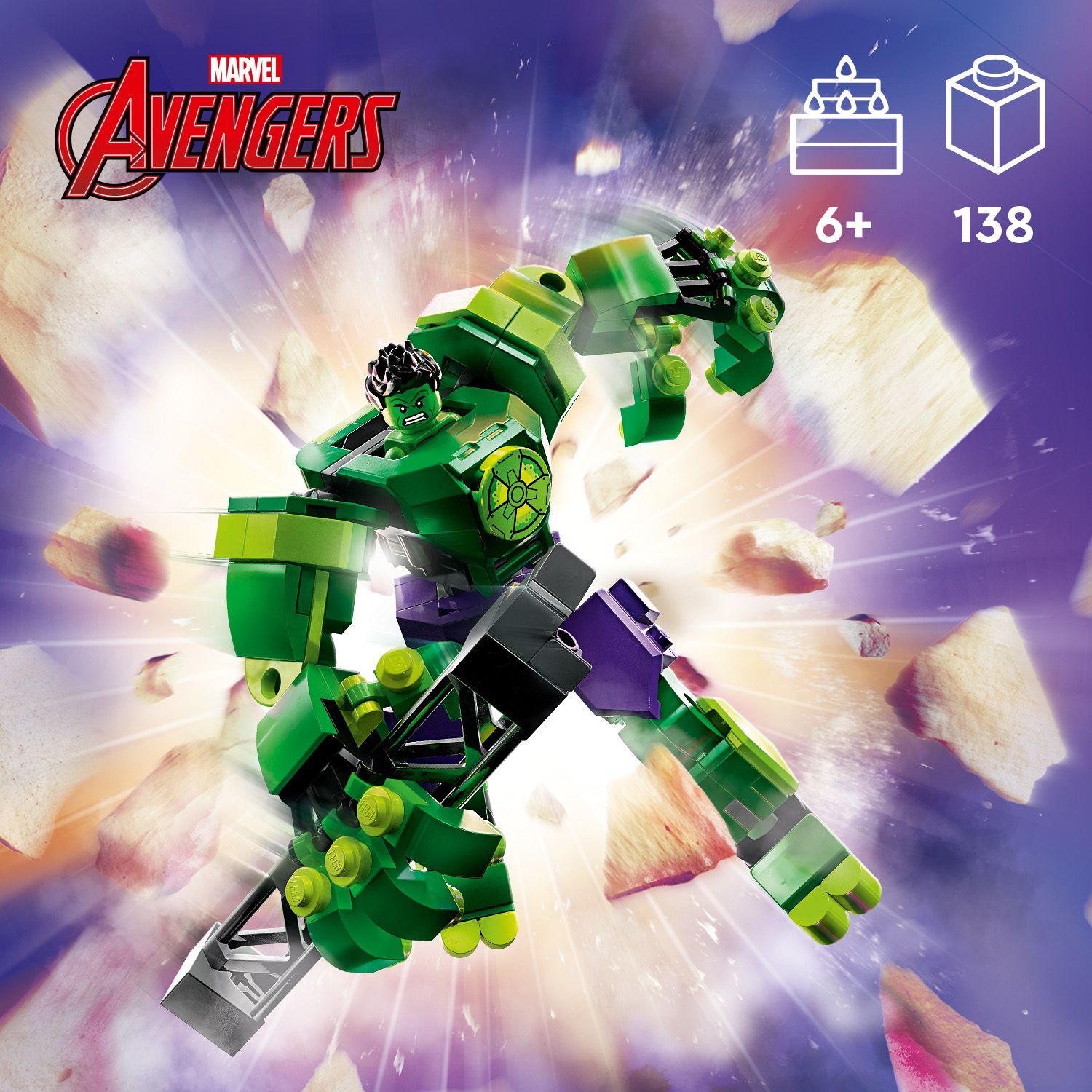 LEGO ® Marvel Hulk Robot Zırhı 76241 -6 Yaş ve Üzeri için Koleksiyonluk ...