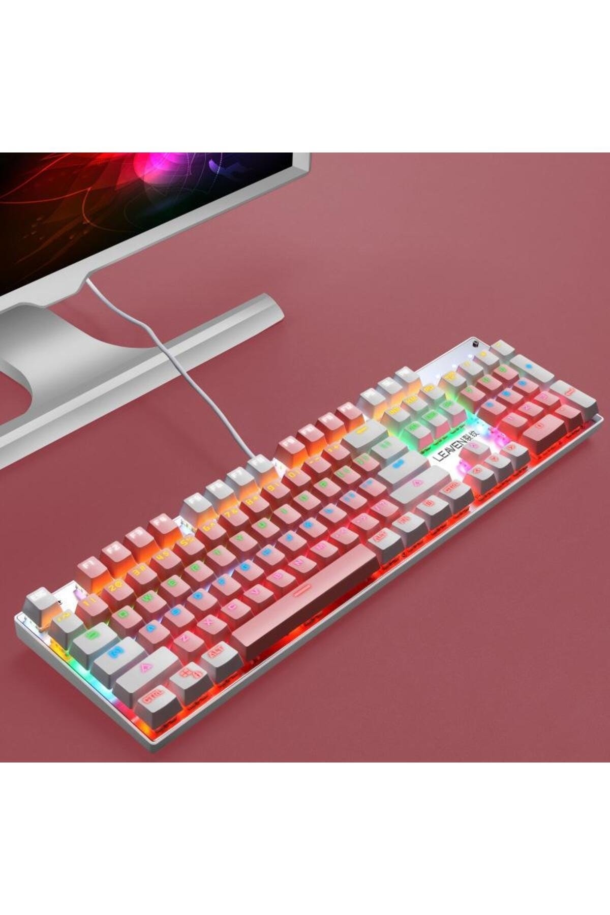 beboncool Leaven K660 RGB 104 Tuş Gamer Oyuncu PC Mekanik Klavye - Fiyatı, Yorumları