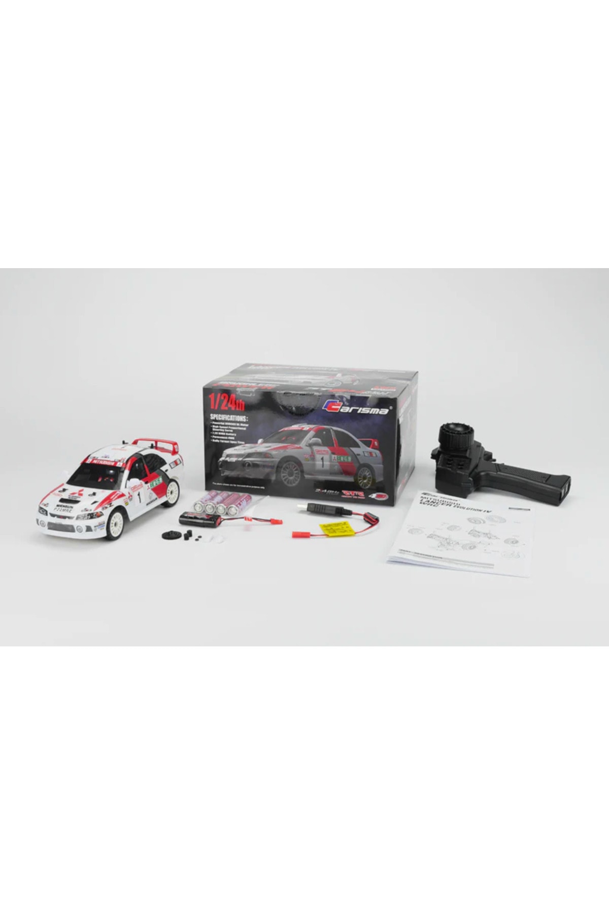 Carisma RC Carisma GT24 4WD 1/24 MITSUBISHI LANCER EVO 4 WRC Rally Car ...