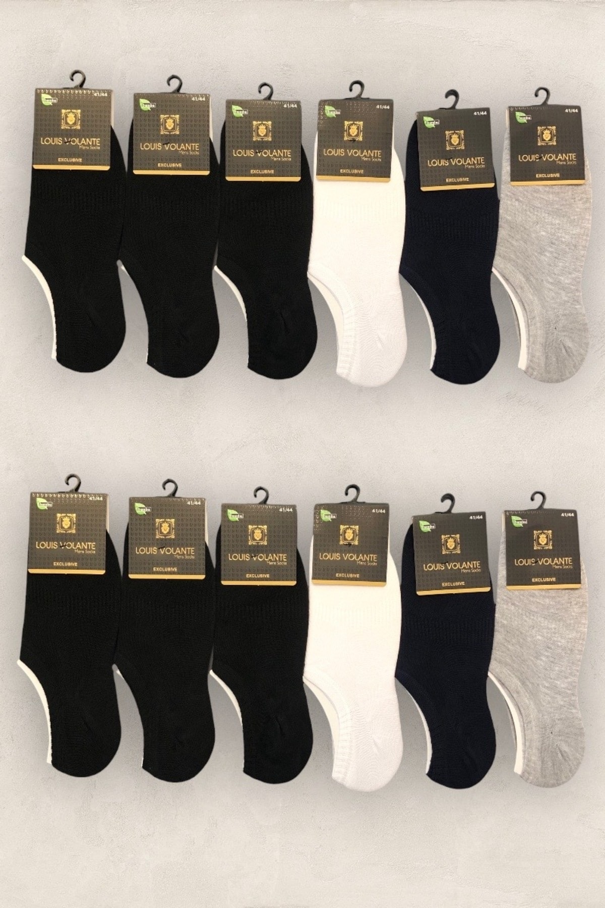 Louis Volante Erkek Bambu Sneaker Dikişsiz Çorap 12 Çift - Fiyatı ...