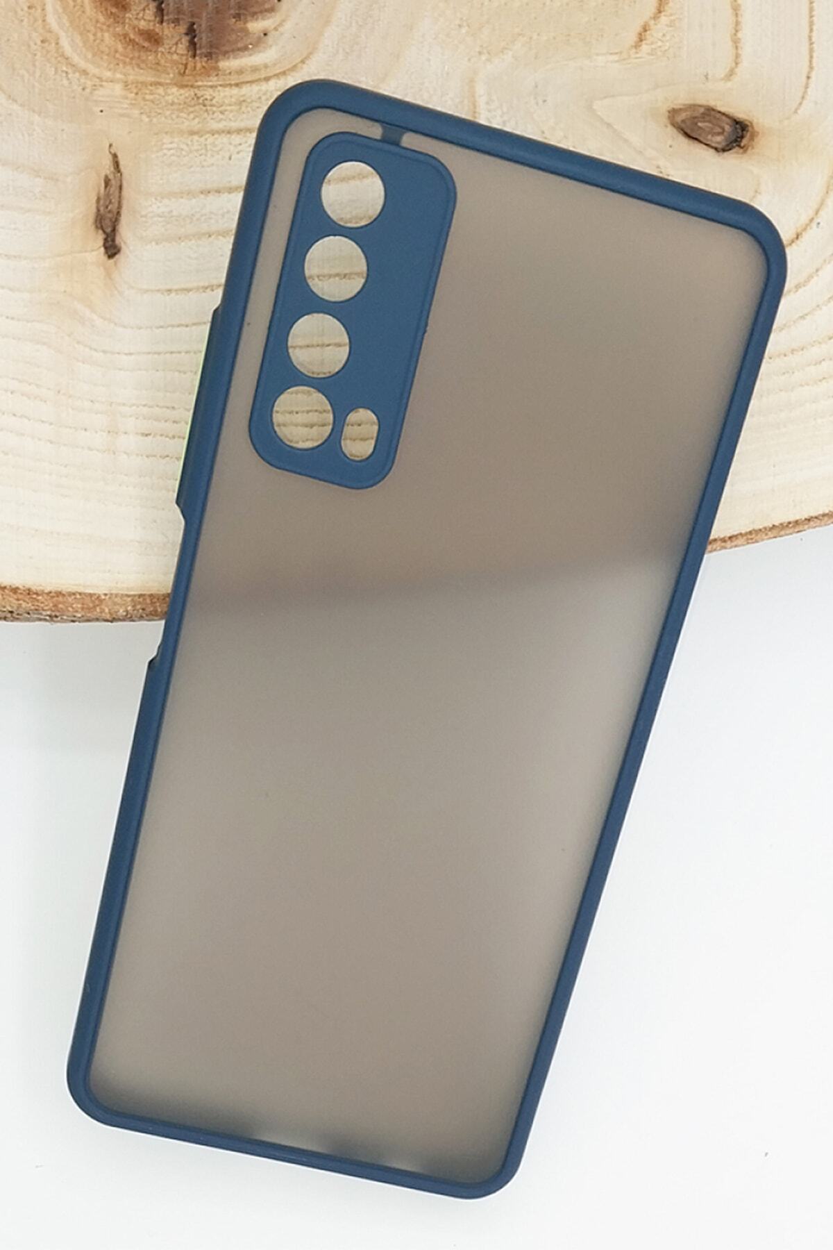 Teknoçeri Huawei Psmart 2021 Kenarları Renkli Kamera Korumalı ...