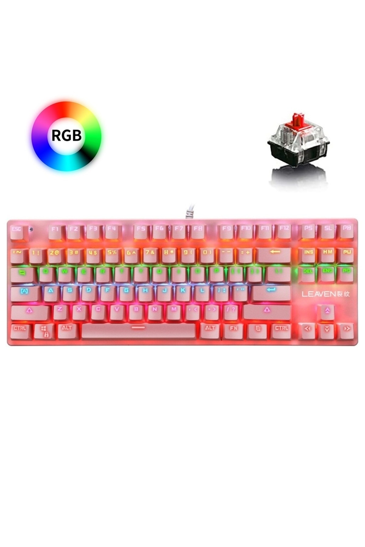 Leaven K550 Mavi Switch Mekanik Klavye-87 Tuş Tkl Fiyatı, Yorumları ...