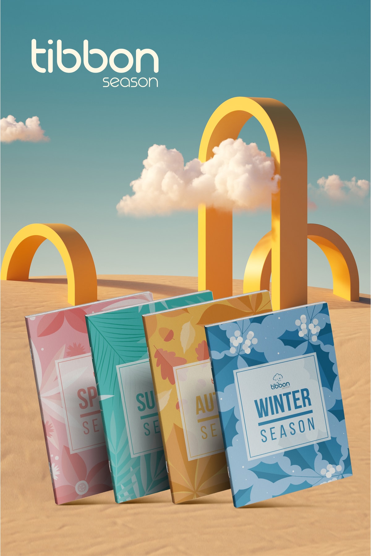 Tibbon Season Midi Defter Dikişli 4'lü Set - Fiyatı, Yorumları