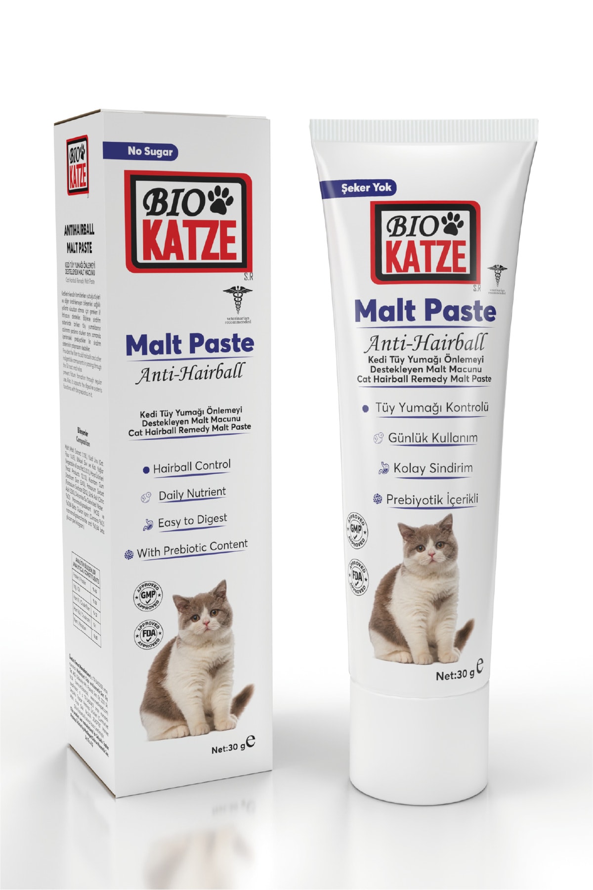 BİOKATZE Biokatze Malt Paste Kedi Tüy Yumağı Önlemeyi Destekleyen Malt Macunu 30gr - Fiyatı ...