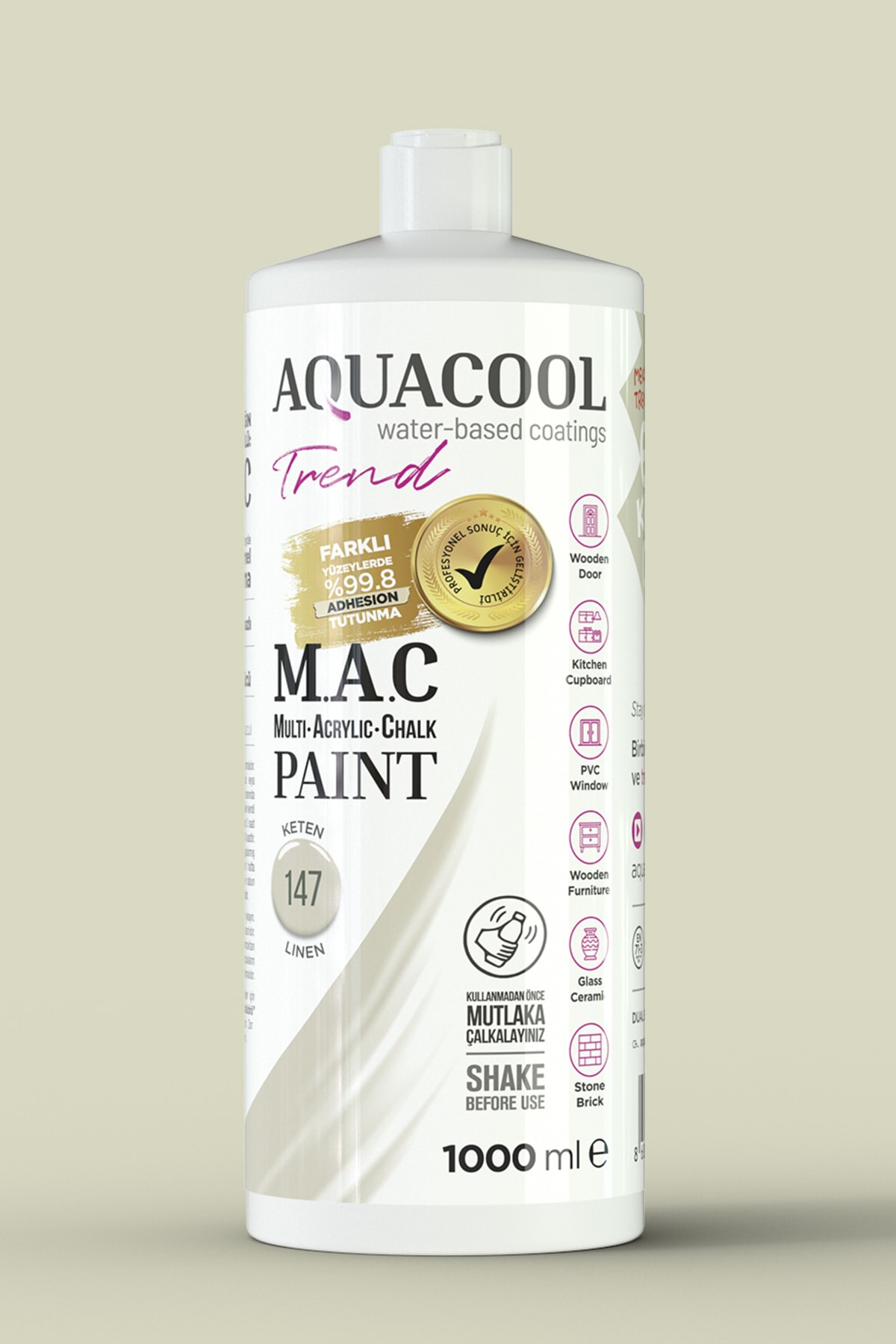 AQUA COOL Aquacool Trend Mac Boya Keten 147 - 1000 Ml - Fiyatı, Yorumları