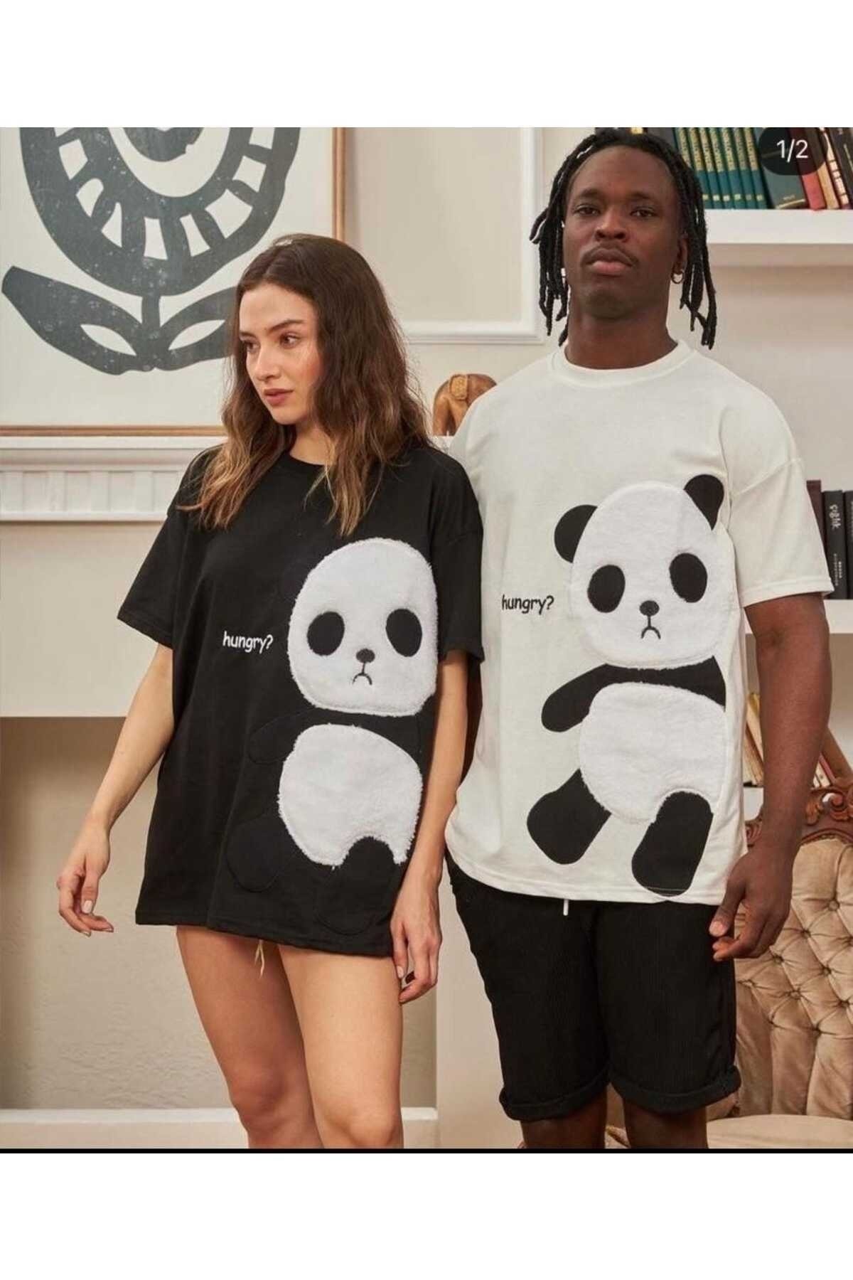AFK Unisex Oversize T-shirt Peluş Panda Siyah Fiyatı, Yorumları - Trendyol