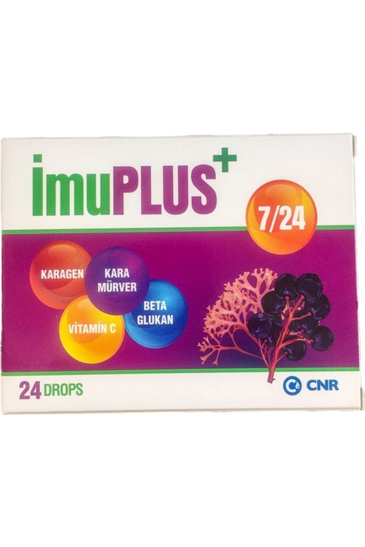 İMUPLUS Imuplus 7/24 Pastil 24 Drops - Kara Mürver Içerikli Fiyatı ...