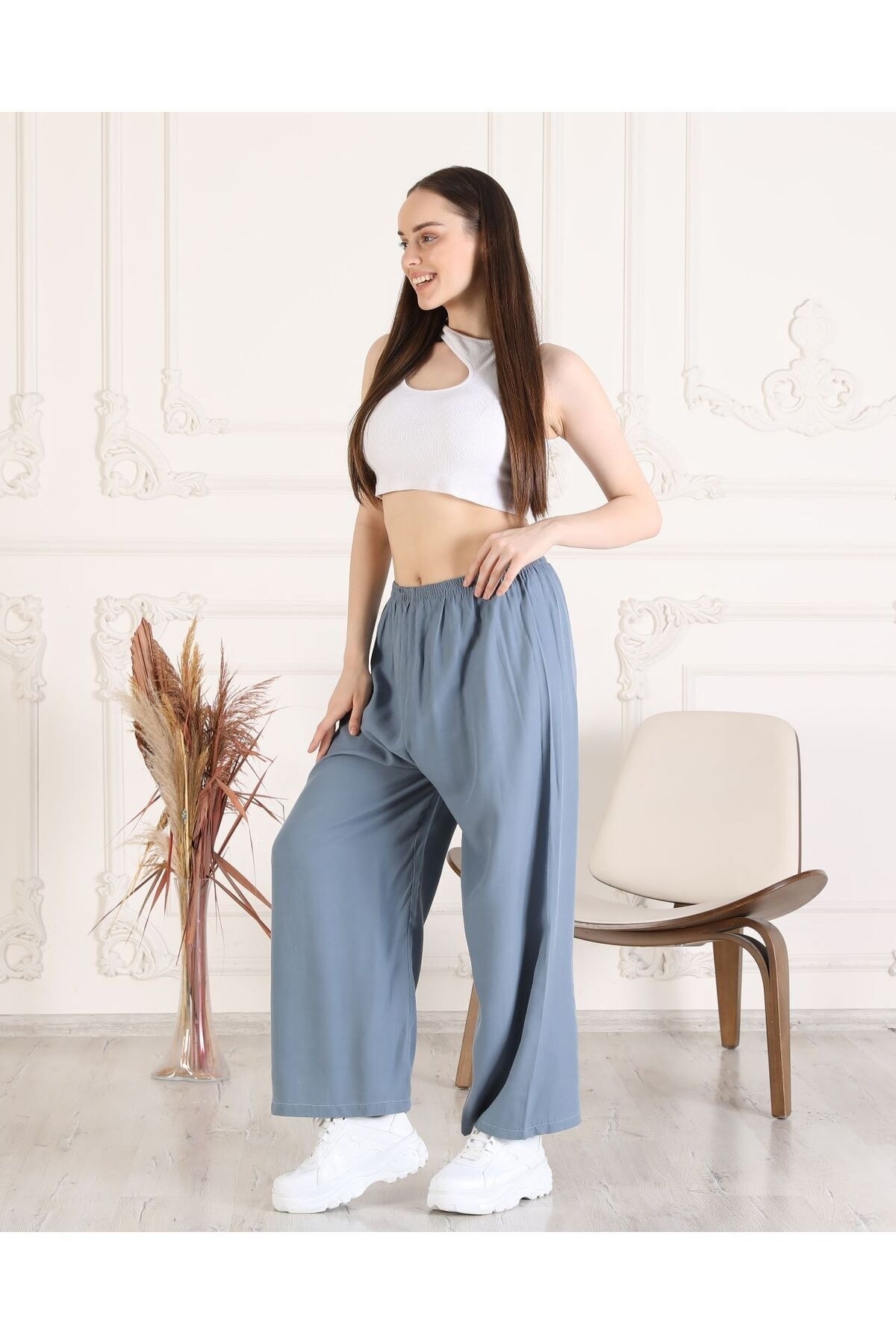 MIZMIZ PANTOLON ETEK DOKUMA VİSKON BELMANDO PAMUKLU YUMUŞAK KUMAŞ RAHAT ...