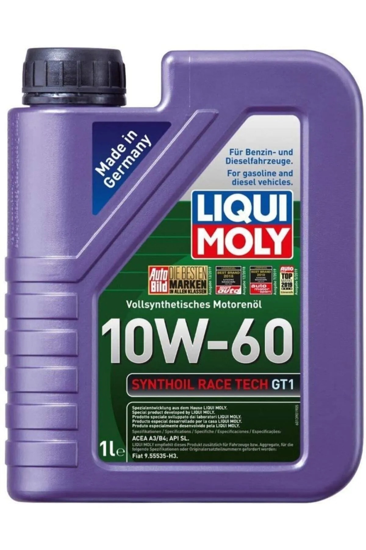 Liqui Moly Synthoil Race Tech Gt1 10w-60 M.yağı 1l 4912523 Üretim Yılı ...