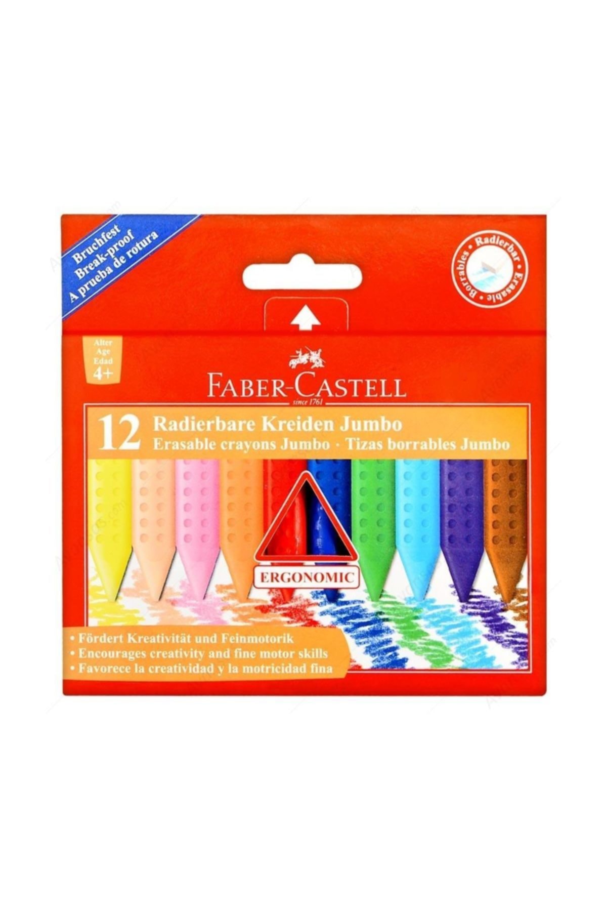 Faber Castell Plastic Colored Pencils Faber-Castell Grip, 12 Colors/Set ...
