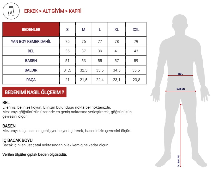 TOMMY LIFE Indigo Ön Cep Detaylı Standart Kalıp Klasik Paça Erkek Kapri ...