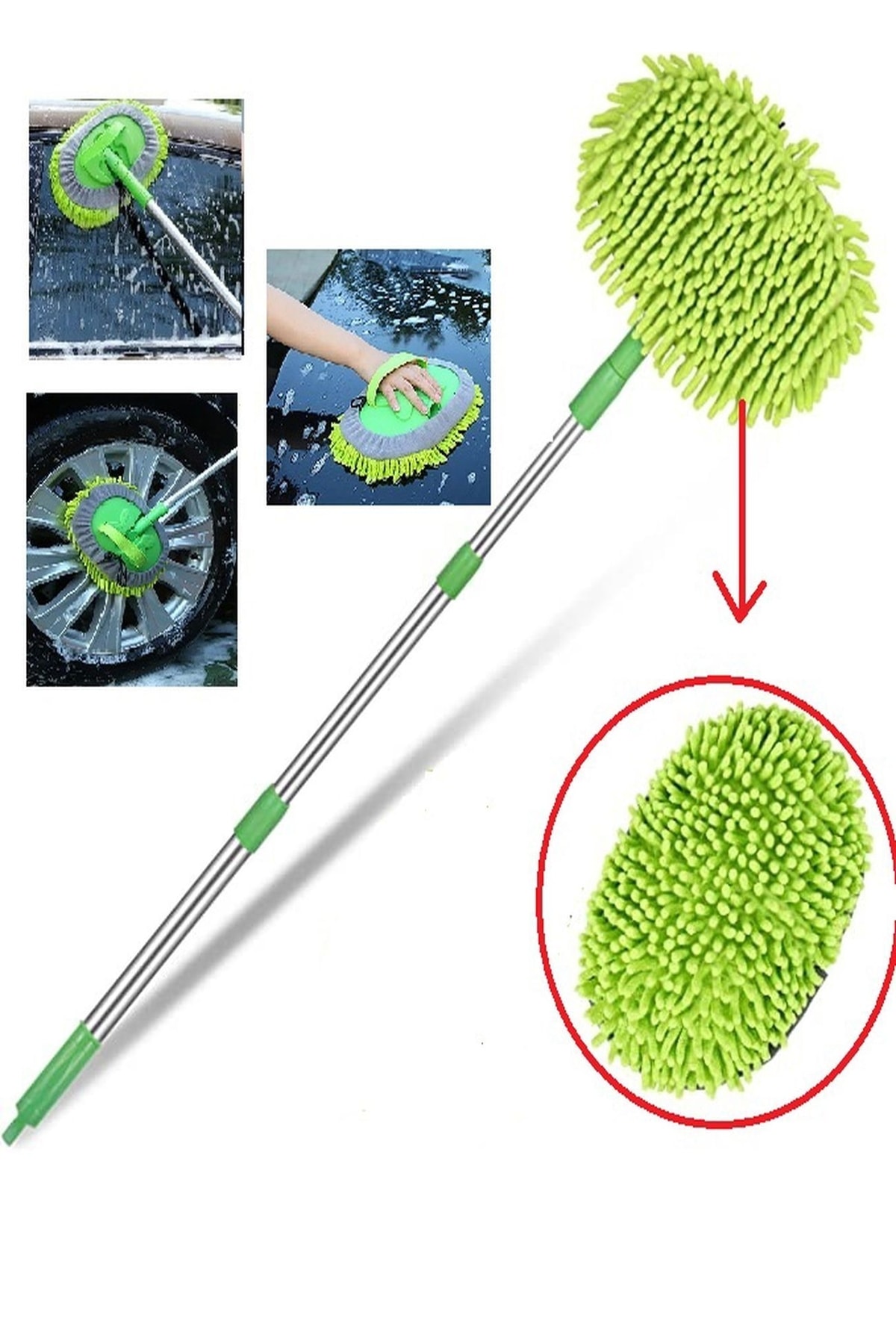 Fine Clean ( 1 Adet ) Oto Mop Ucu Yedek Yedek Bezi ( Sadece Yedek Bez ...