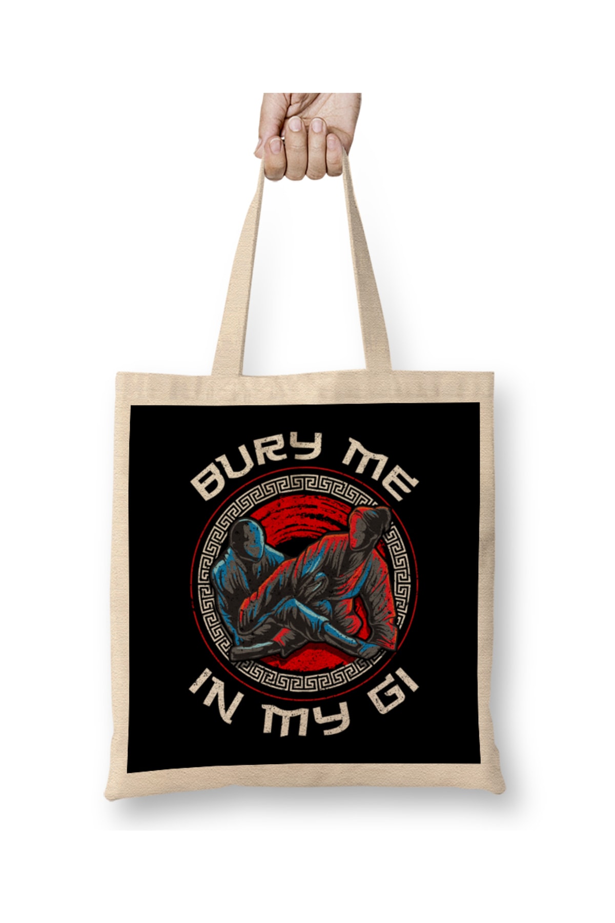 Baskı Dükkanı Bury Me In My Gi Geantă din pânză Brazilian Jiu Jitsu MMA ...