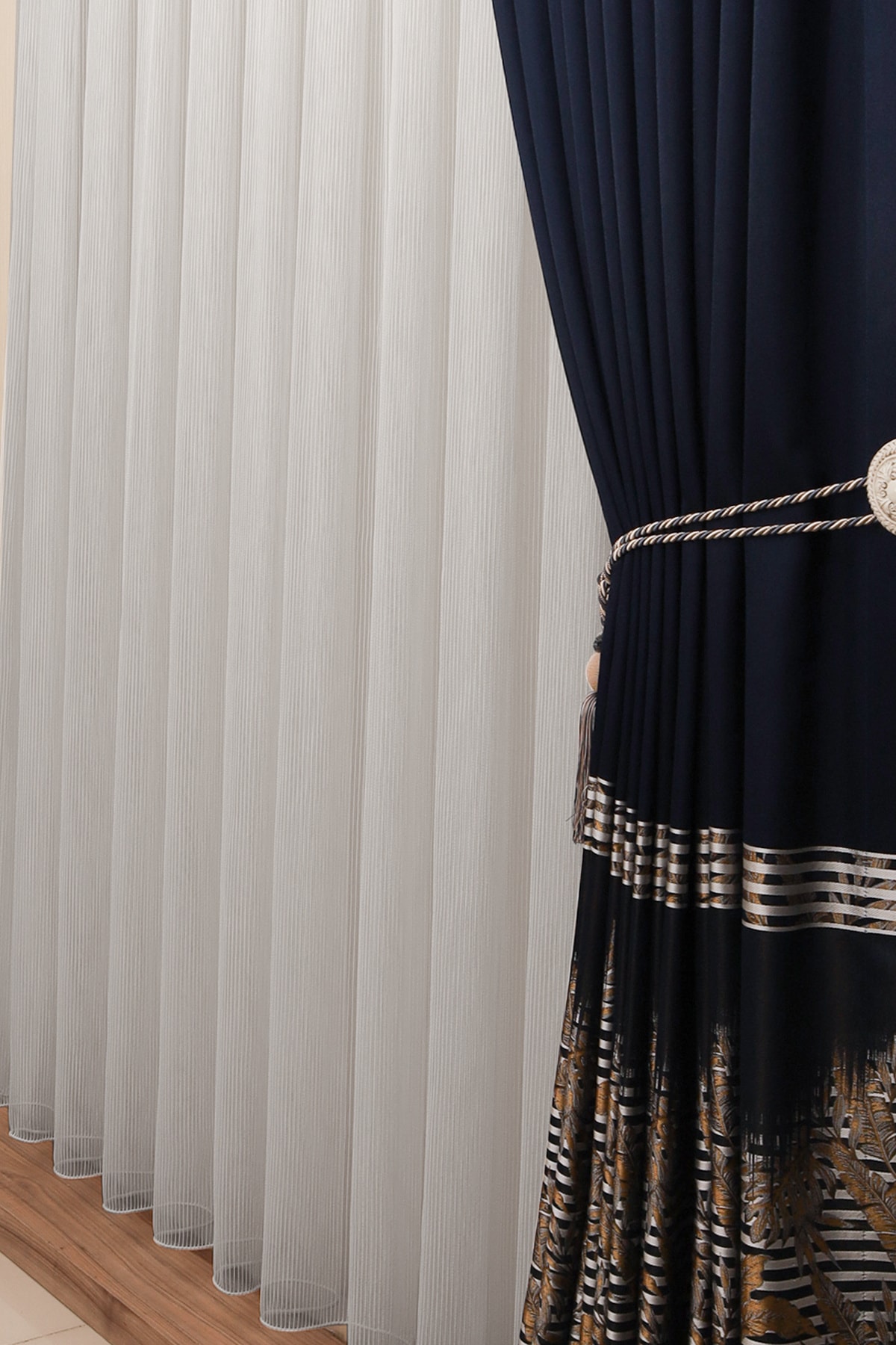 Ta-Ha Perde ve Halı New Model Real Thick Chain Wrinkle-Free Skirts ...