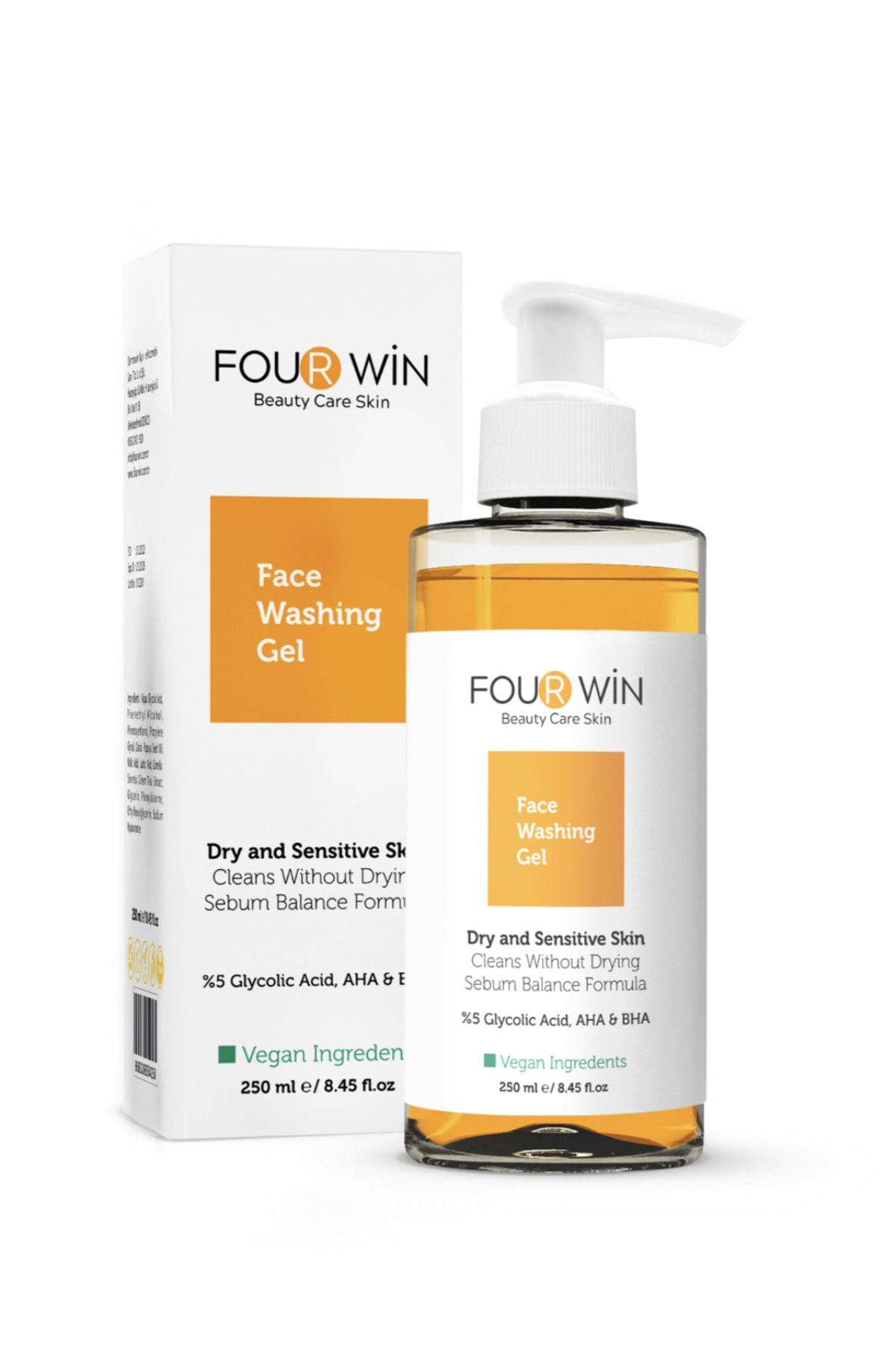 Four Win Hassas & Kuru Ve ( Tüm Cilt Tipleri ) Yüz Yıkama Jeli ( %5 ...