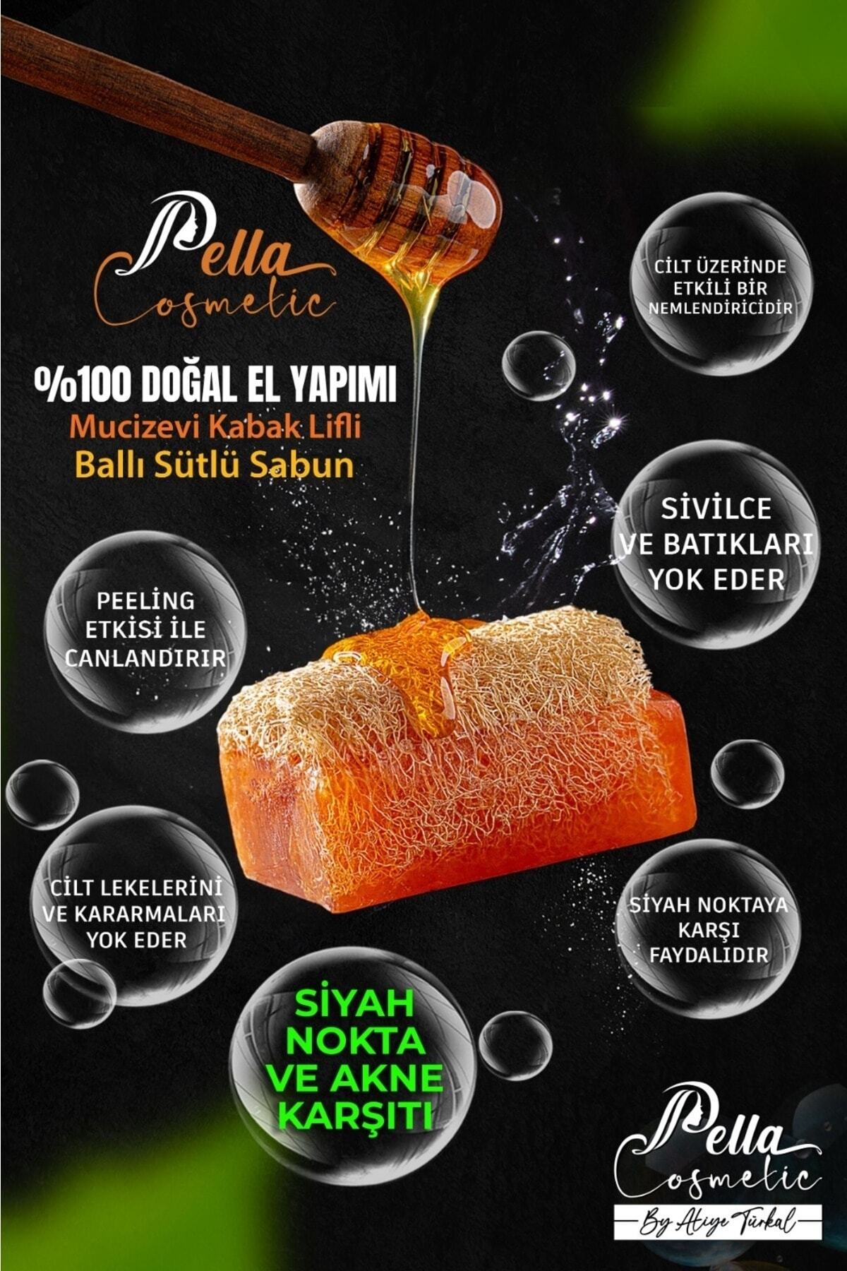 Pella Cosmetic %100 El Yapımı, Gliserinli, Mucizevi Doğal Kabak Lifli ...