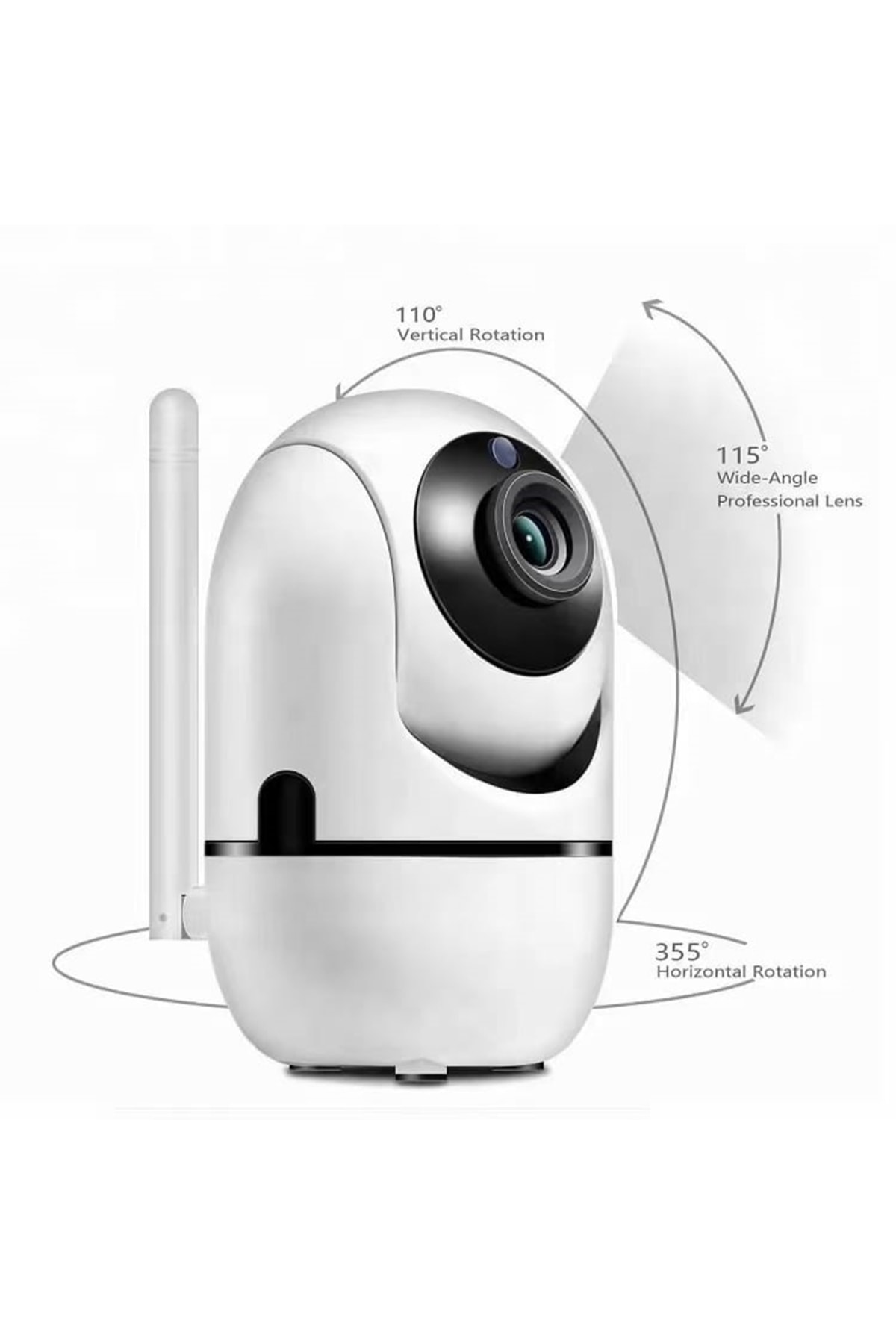 HOOK HK-520 IP Bebek Güvenlik Kamerası, Gece Görüşlü Kablosuz Bebek İzleme Monitörü - Fiyatı ...
