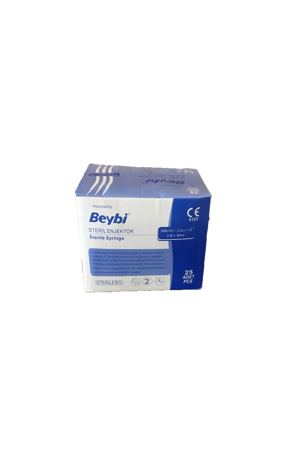 BEYBİ BEYBİ Steril Enjektör 21G 50cc 8,80*38MM 25 Adet - Fiyatı, Yorumları