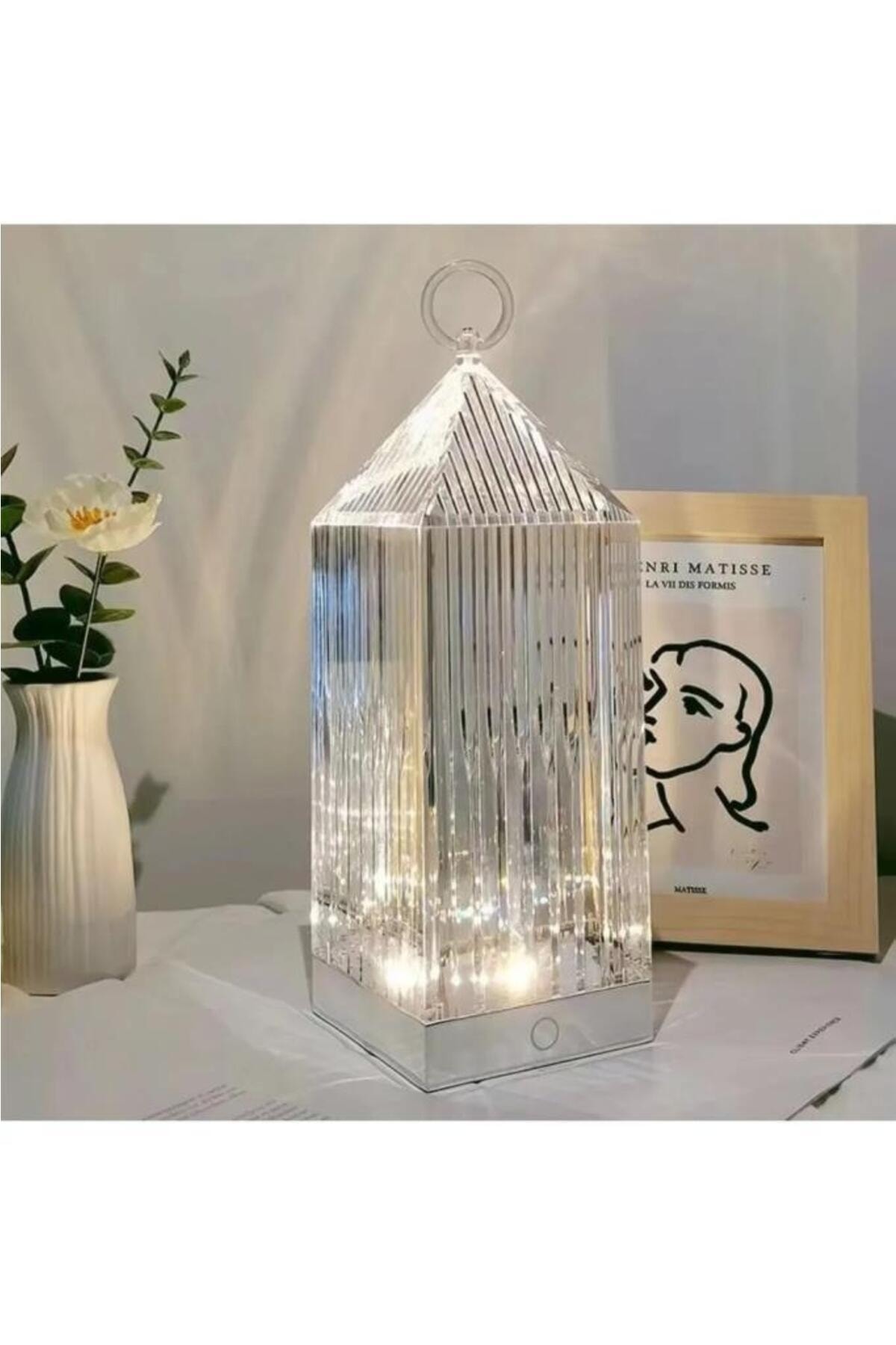 Torima LW-19 Kristal Elmas 16 Renkli Masa Lambası Kumandalı Romantik Akrilik Led Gece Lambası ...