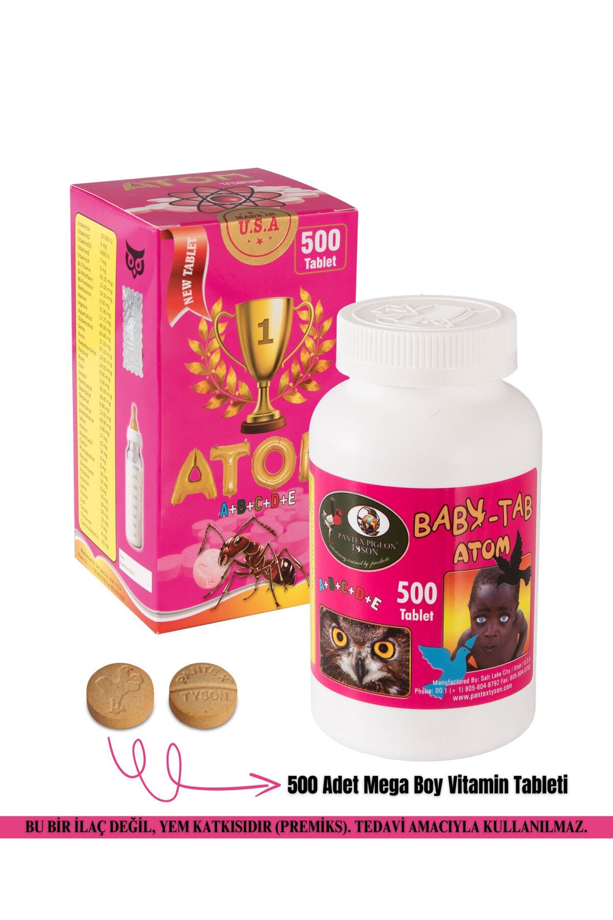 Tyson Pantex Pigeon Atom Yavru Ve Anaç Hapı 500 Tablet / Hızlı Ve ...