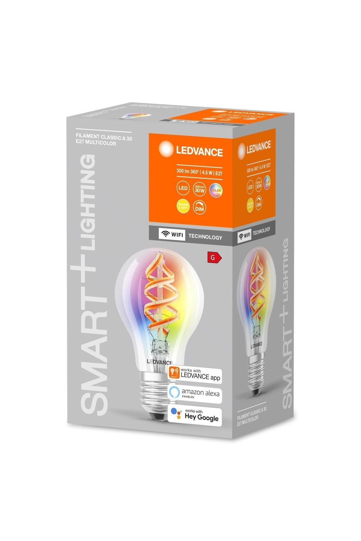 Ledvance SMART+ Filament Classic RGBW 30 4.5 W/2700 K E27 LED Ampul ...