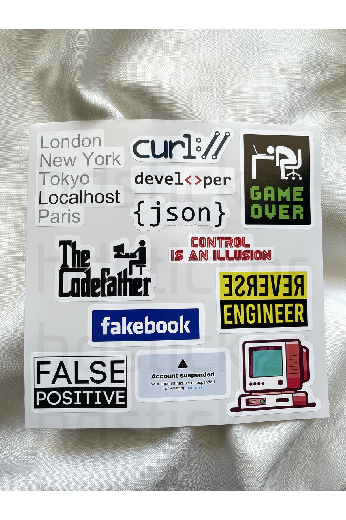 hdsticker Yazılım & Yazılımcı Laptop Notebook Tablet Etiket Sticker Set ...