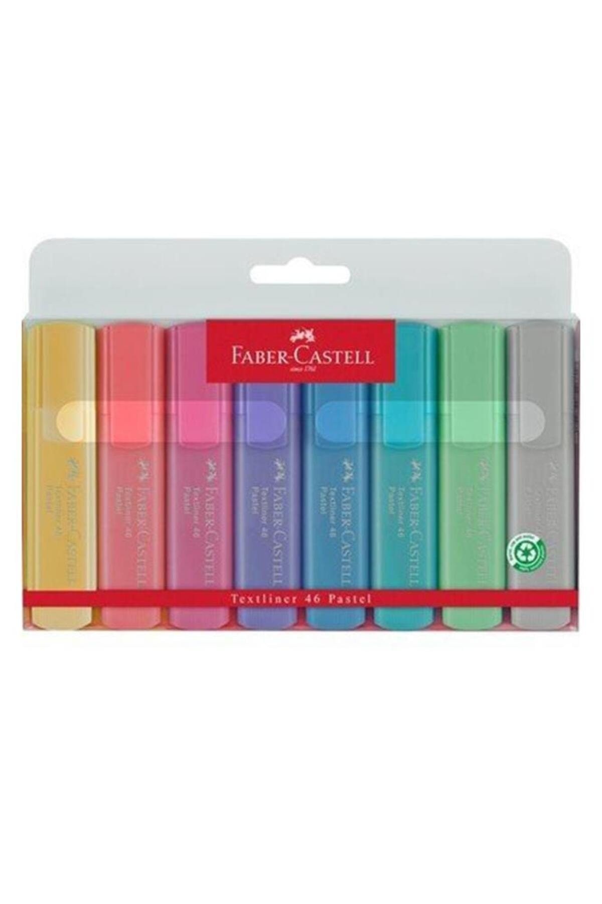 Faber Castell Fosforlu Kalem 8 Li Pastel Renkler 1 Paket Textliner Soft ...