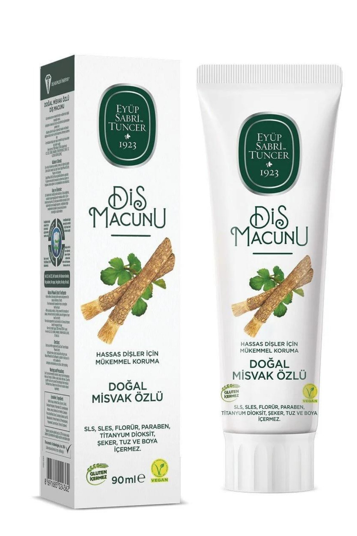 Eyüp Sabri Tuncer Doğal Diş Macunu 90 ml Misvak X4 Adet Fiyatı ...