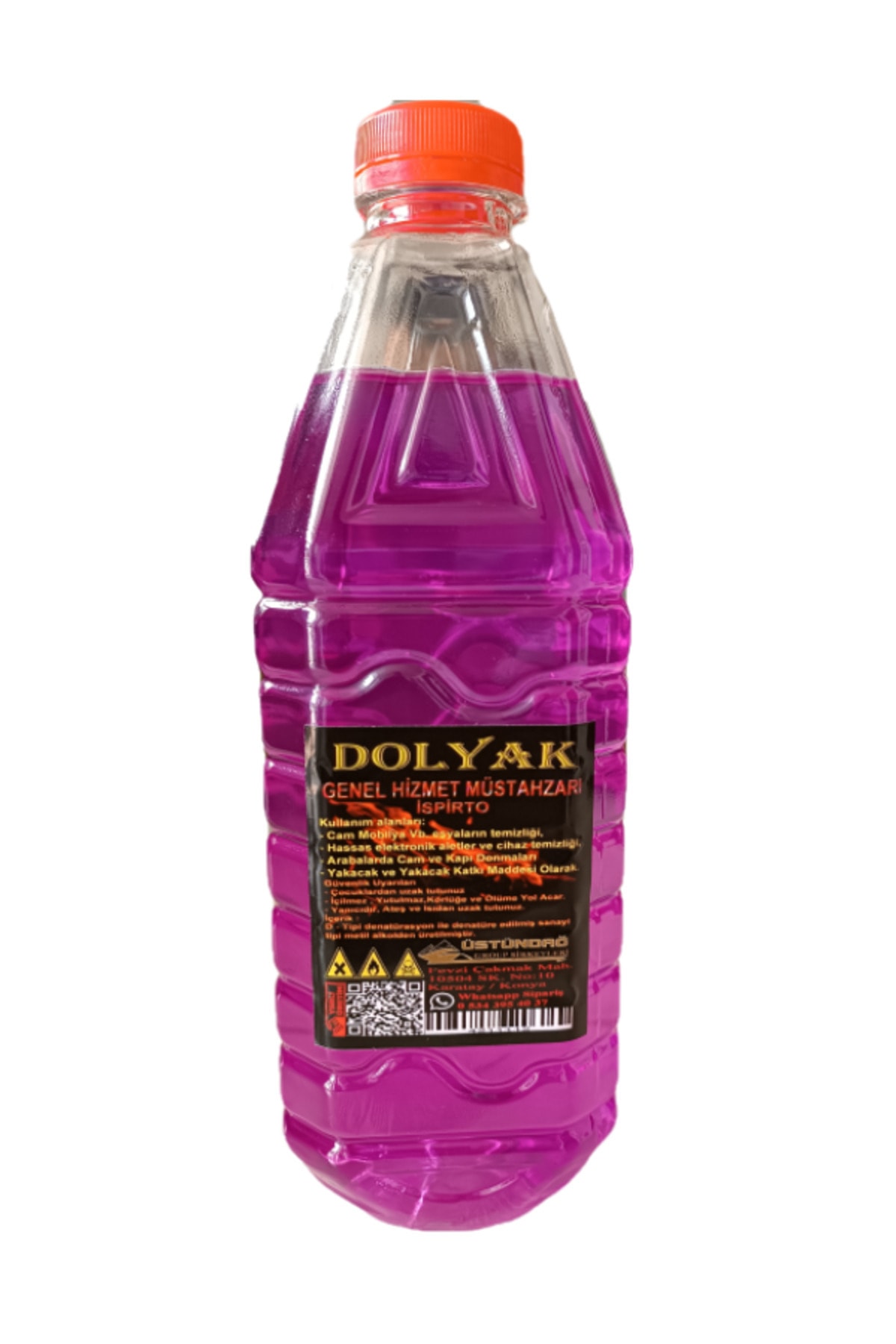 DOLYAK Ispirto 1 Litre Ispirto Yakıt Deney Laboratuar Ateş Tutuşturma ...