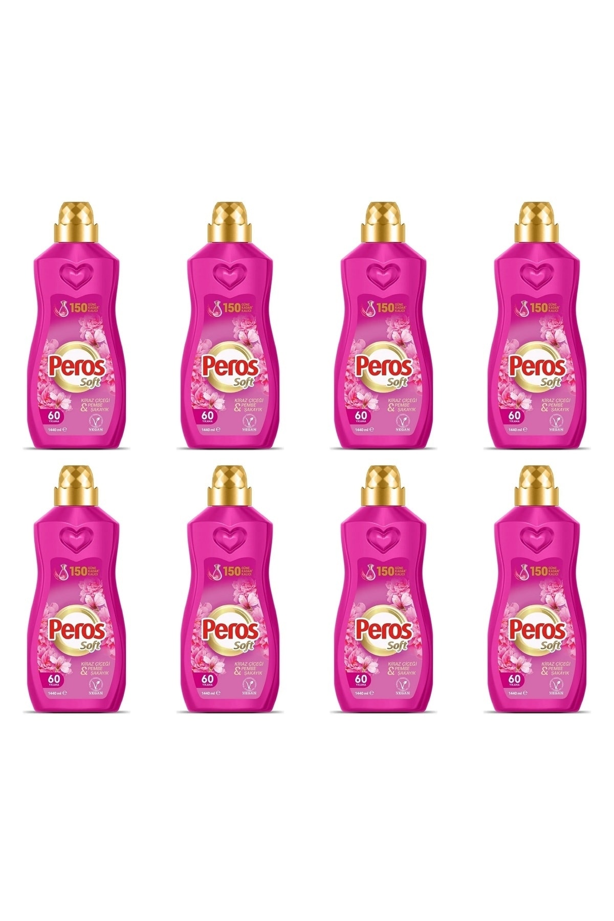 Peros Konsantre Yumuşatıcı Kiraz Çiçeği& Pembe Şakayık 1440 Ml X 8 Li ...