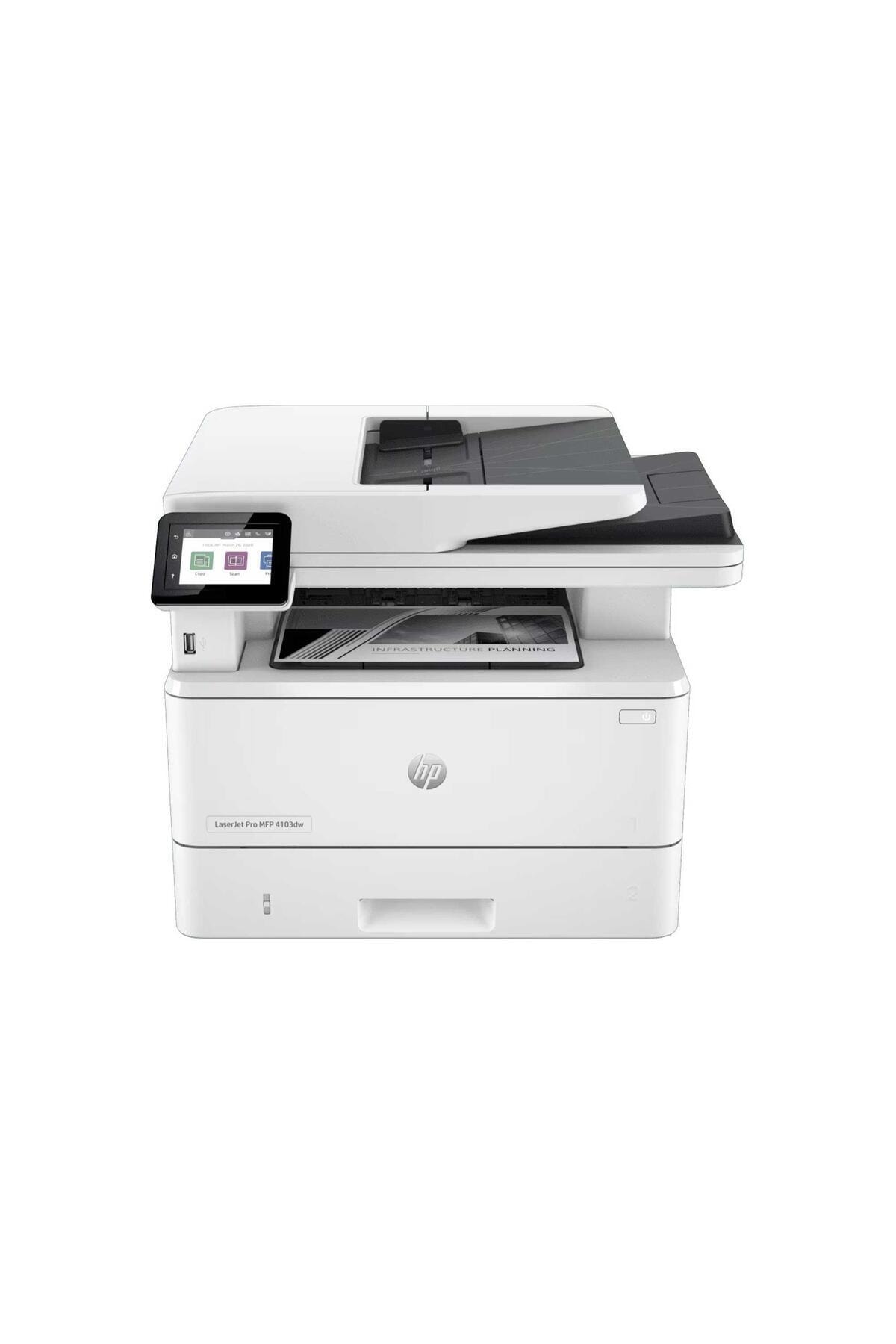 HP LaserJet Pro MFP 4103DW 2Z627A Wi-Fi + Tarayıcı + Fotokopi Mono Çok ...