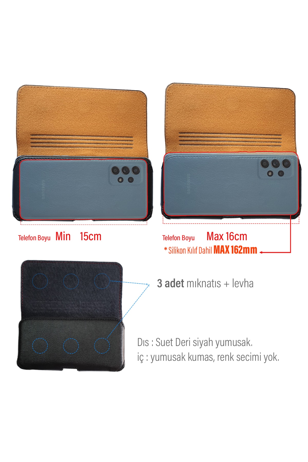 VİZYON Samsung Galaxy A34 5G Kemer Kılıfı Bele Takılan Kemer Kılıf ...