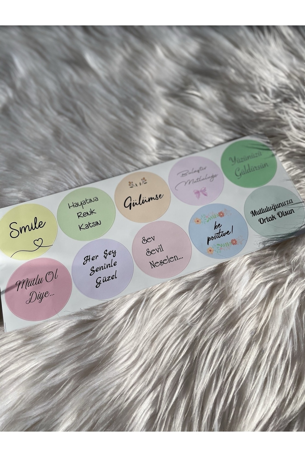 eylülün etiket fabrikası Motto Sticker Set Opak Sticker-10'lu Etiket ...