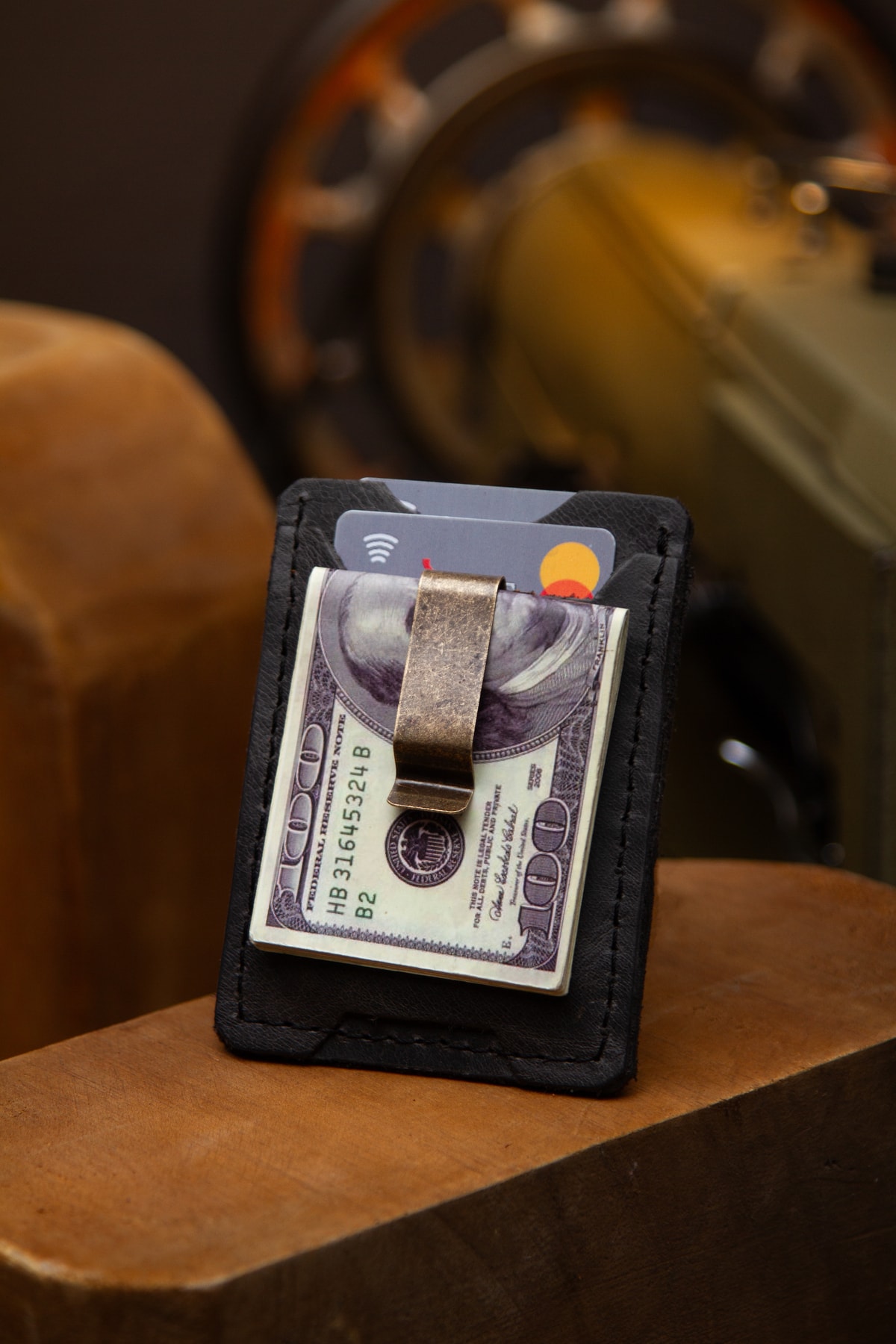 saraci leather craft Hakiki Deri Kartlık Para Klipsli Siyah Fiyatı ...