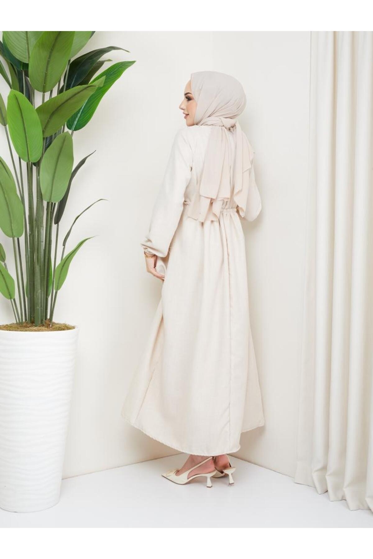 Moda Krash DANTEL DETAY KETEN YAZLİK ELBİSE Fiyatı, Yorumları - Trendyol