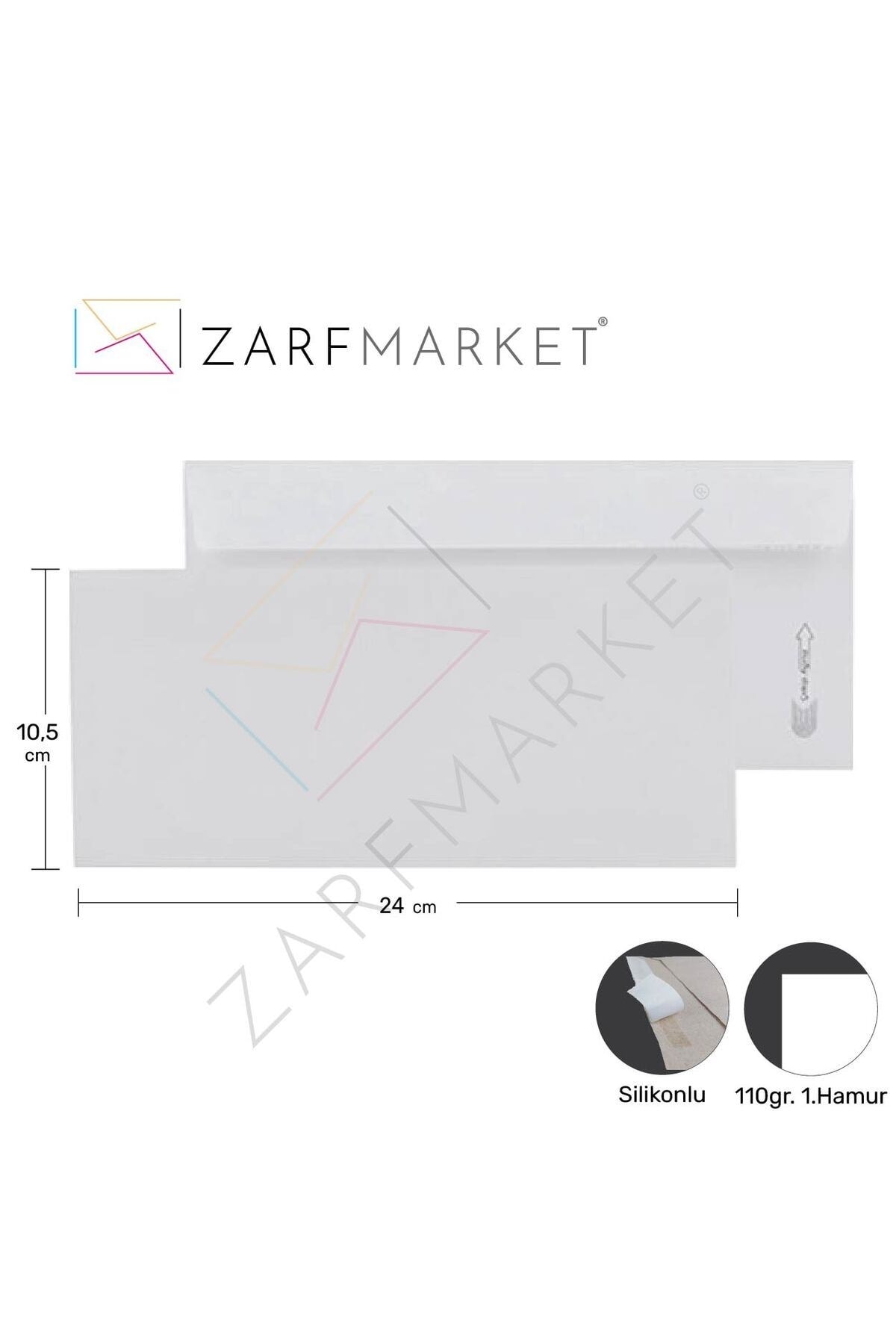 Zarfsan Diplomat Zarf Düz 10,5x24 Cm 110 Gr 1.hamur 500 Adet Fiyatı ...