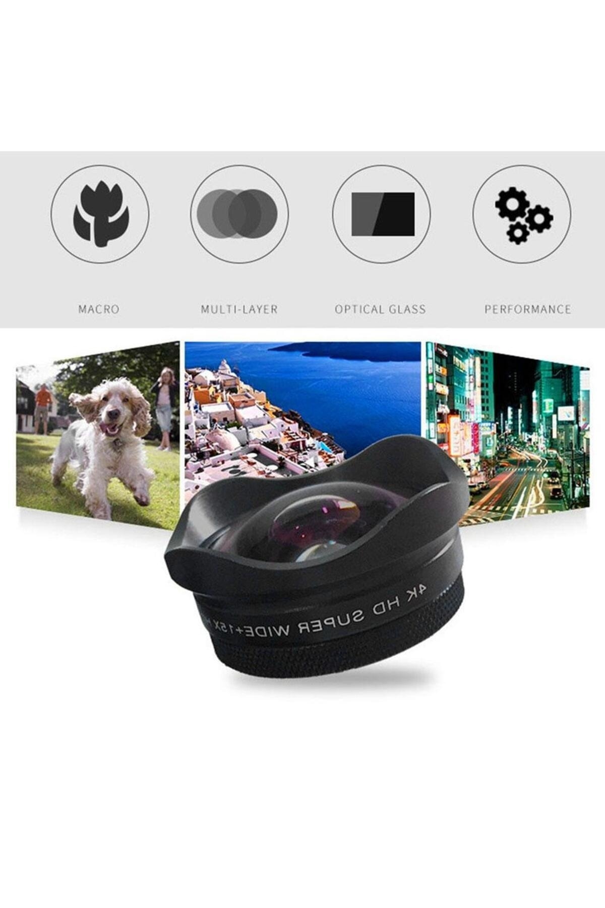 Deyatech Profesyonel Telefon Lensi Geniş Açı Lensi HD Lens Fotoğraf ...