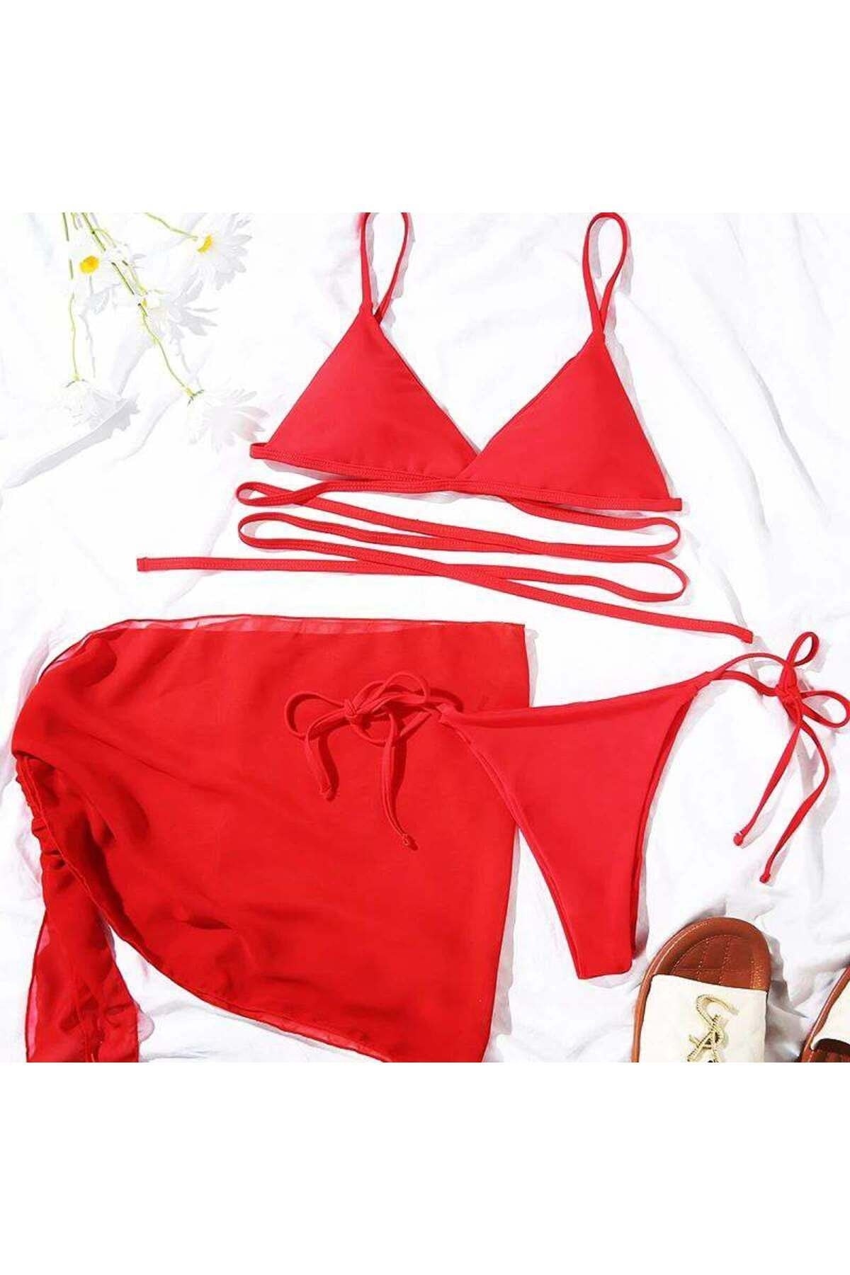 BF Bikini Fashion Pamella 3 piece bikini set - Trendyol